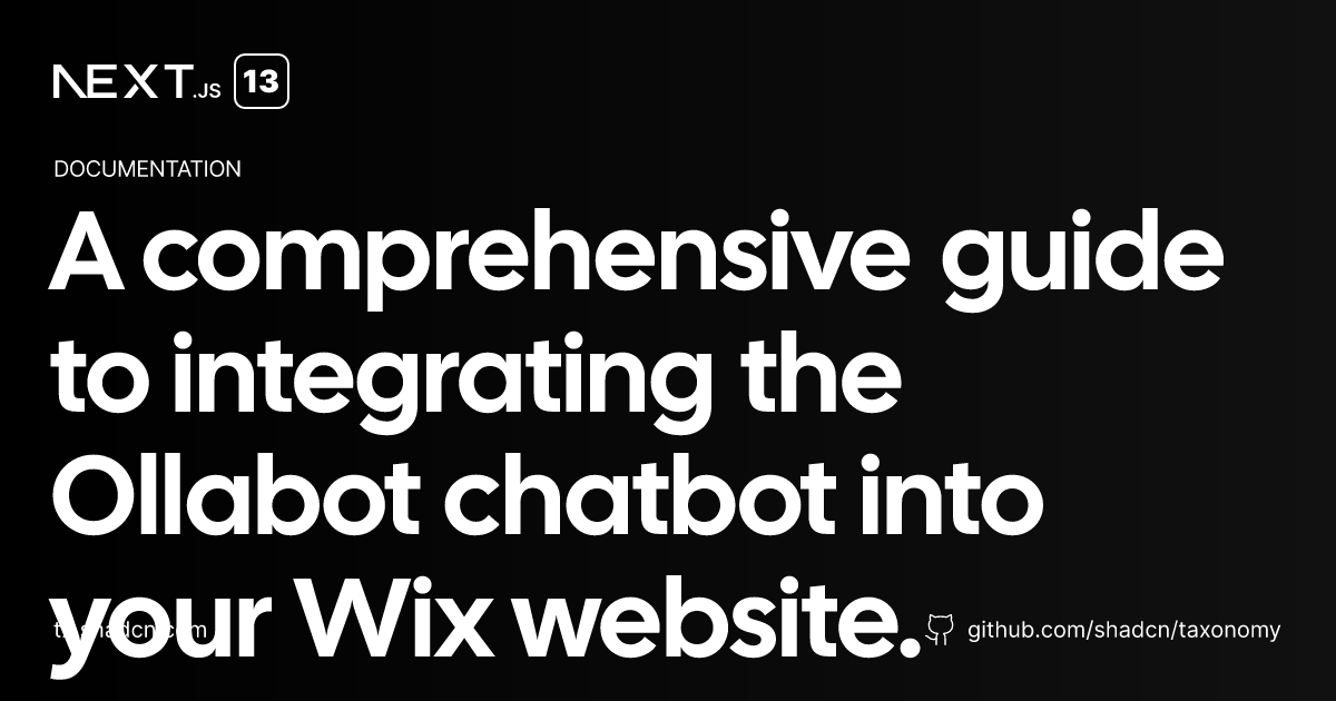 Wix Integration Guide