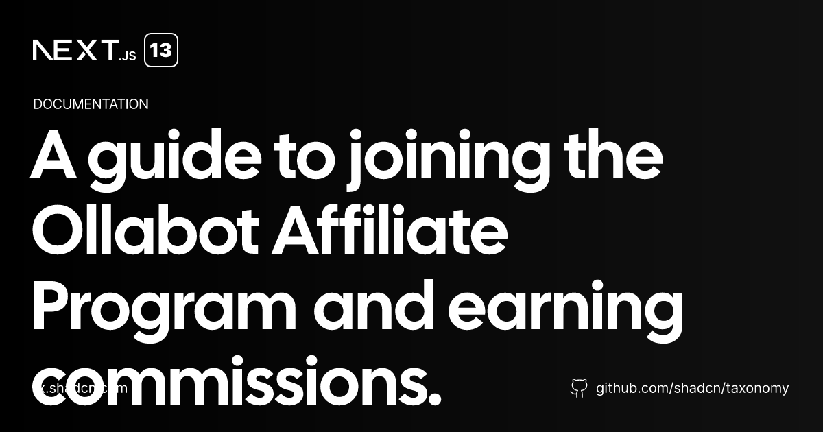 Ollabot Affiliate Program