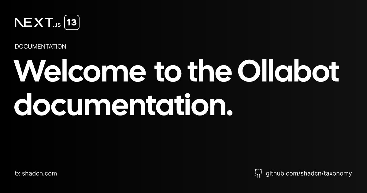 Ollabot Documentation